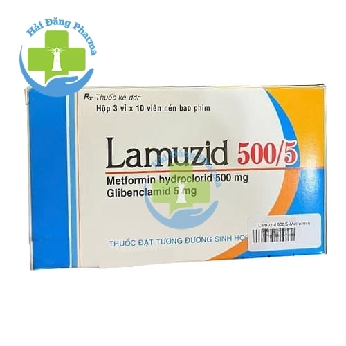 Lamuzid 500/5 - Điều trị đái tháo đường.